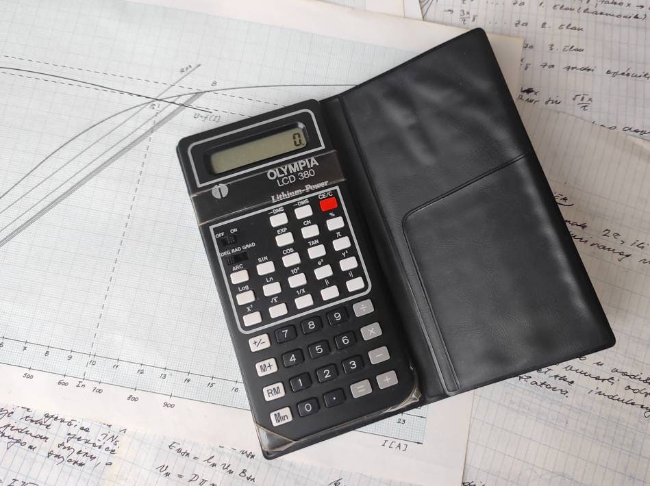 Vintage Olympia LCD 380 Lithium-power Calculator Made in Japan - Etsy