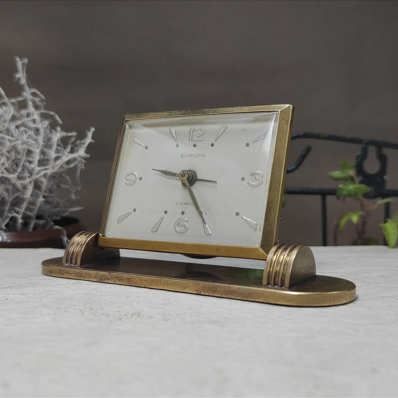 Vintage Desk Clock - Etsy