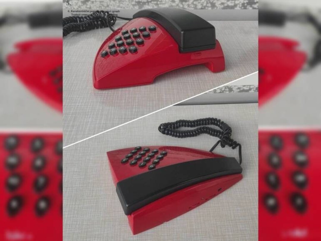 Vintage 90s Iskra Comet ETA155S Space Age Design Phone Made in - Etsy