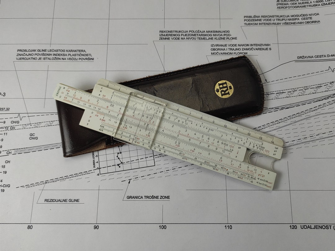 Vintage A.W. Faber-castell 67/54 B Darmstadt Slide Rule Made in Germany ...