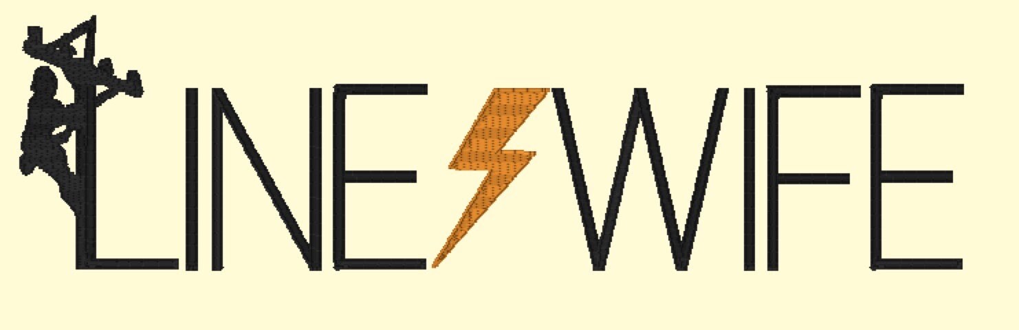 Line Wife Embroidery Design Lineman Wife 6x10 .pes File Embroidery ...