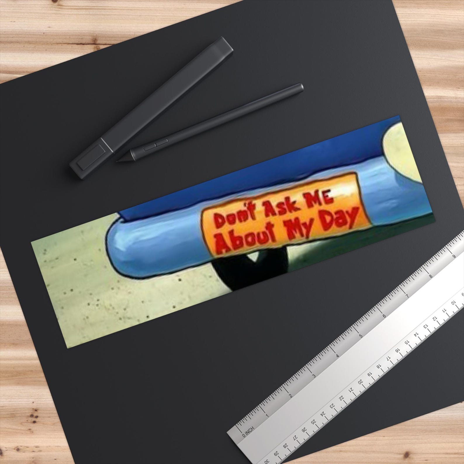 Funny Spongebob Bumper Sticker, Car Decal, Laptop Sticker, Humorous ...