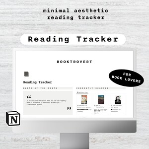 Notion Reading Tracker Template Books Tracker Notion Library Aesthetic Minimal Notion Template ...