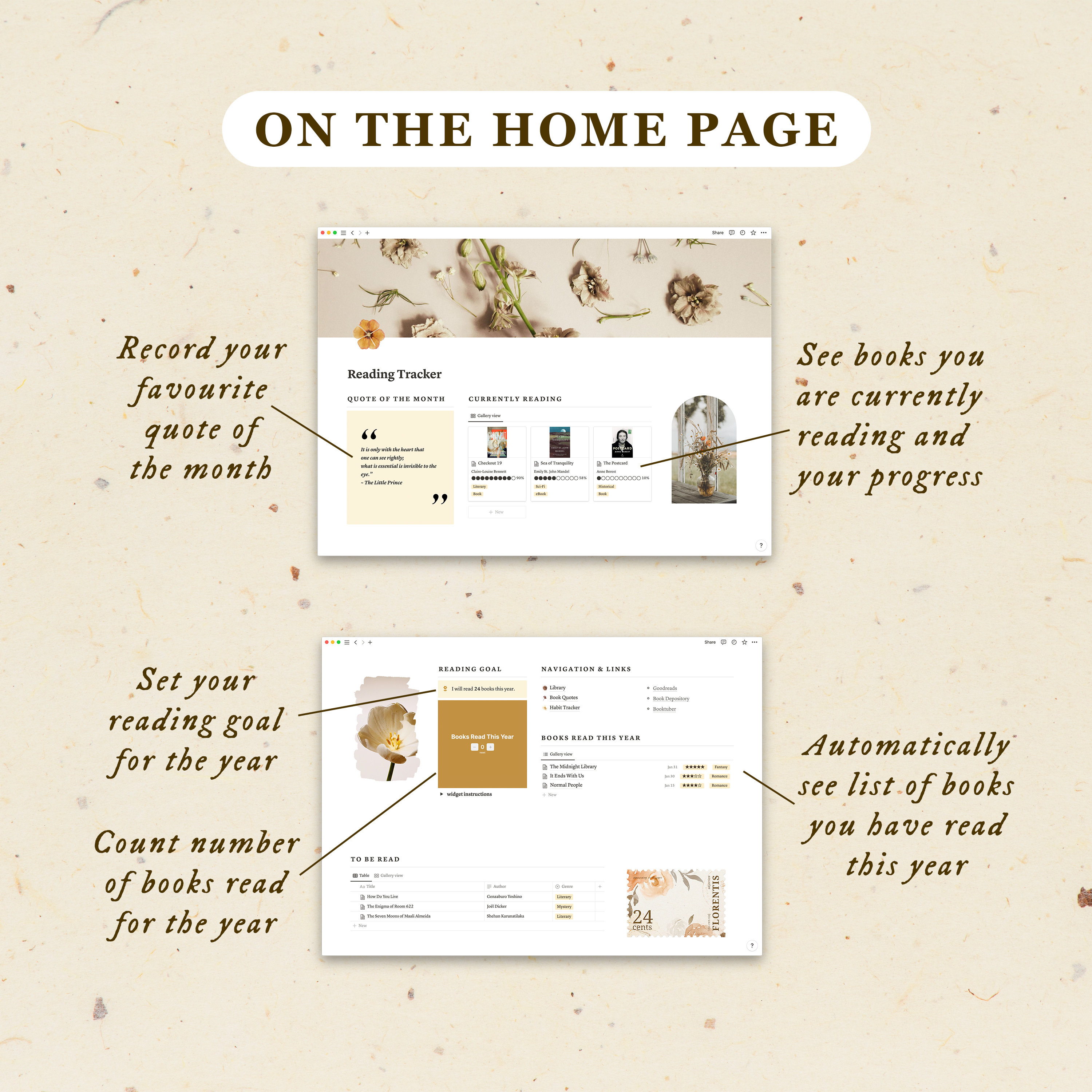Notion Reading Tracker Template | Books Tracker | Notion Library ...