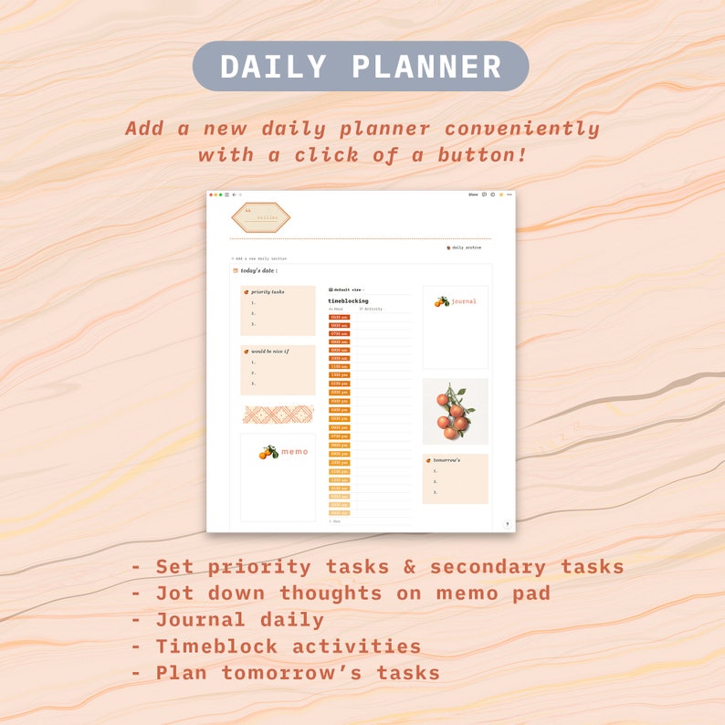 Notion Life Dashboard & Planner | Time Blocking Template | Daily ...