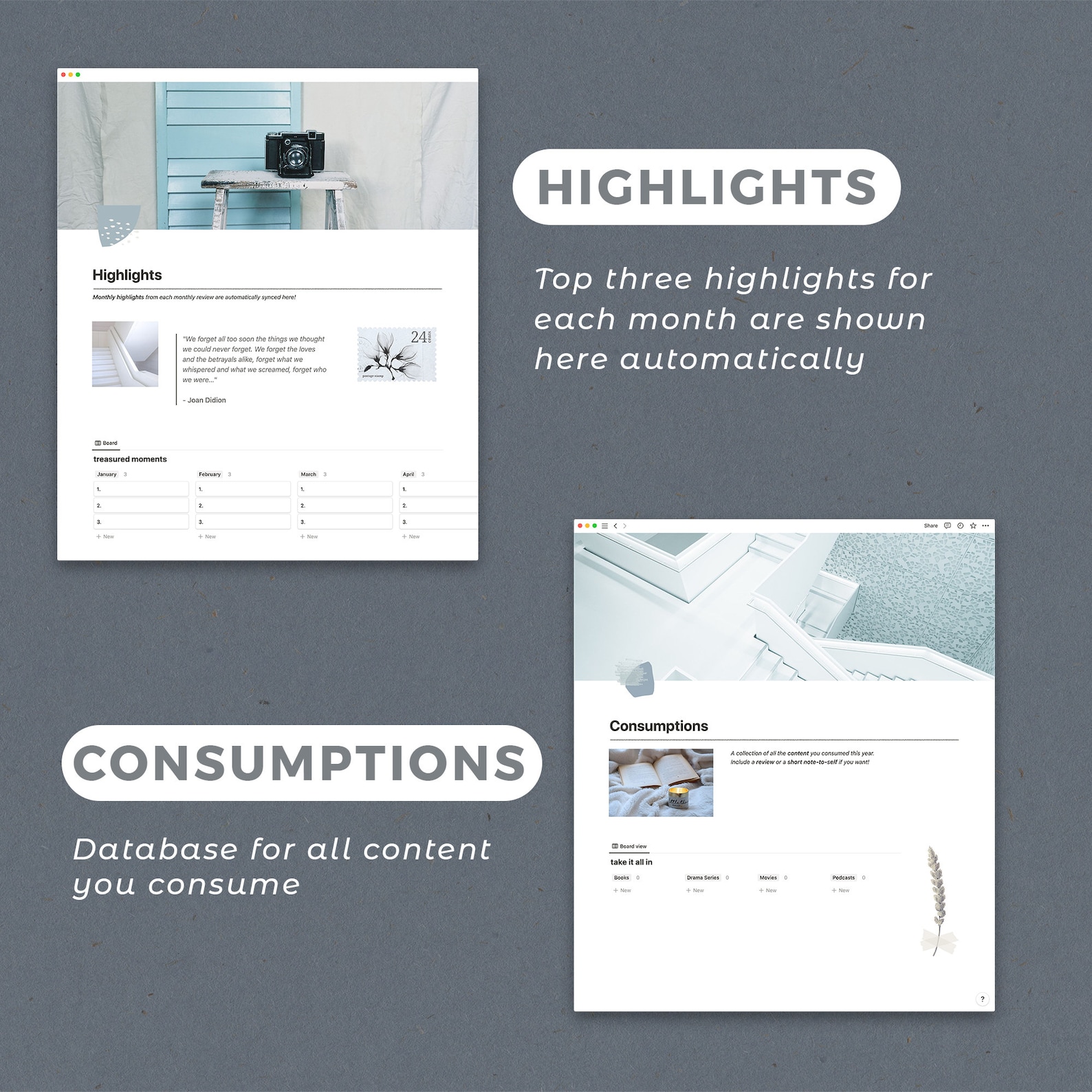 Notion Planner Template | Full Year Digital Life Planner | Customisable ...