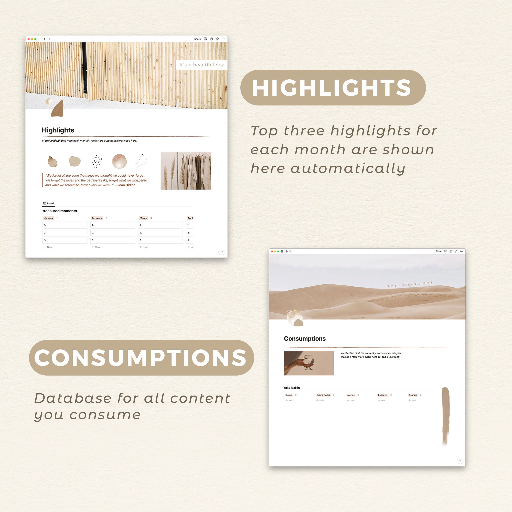 Notion Planner Template Full Year Digital Life Planner Customisable ...