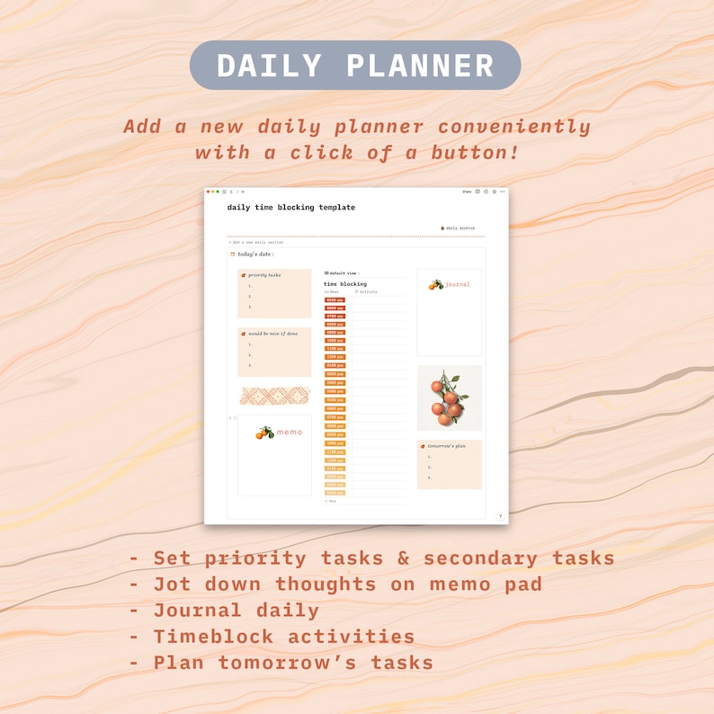 Notion Time Blocking Template | Notion Daily Planner Journal | Notion ... Notion Time Blocking Template | Notion Daily Planner Journal | Notion ...