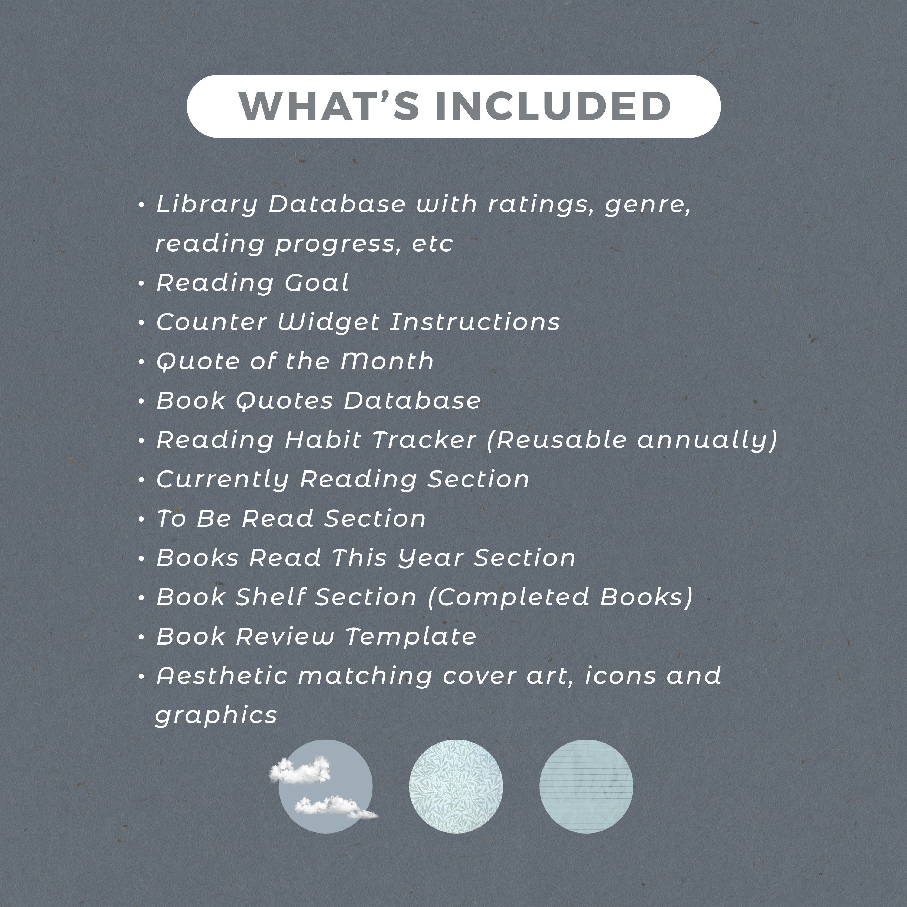 Notion Reading Tracker Template | Books Tracker | Notion Library | Calm ...
