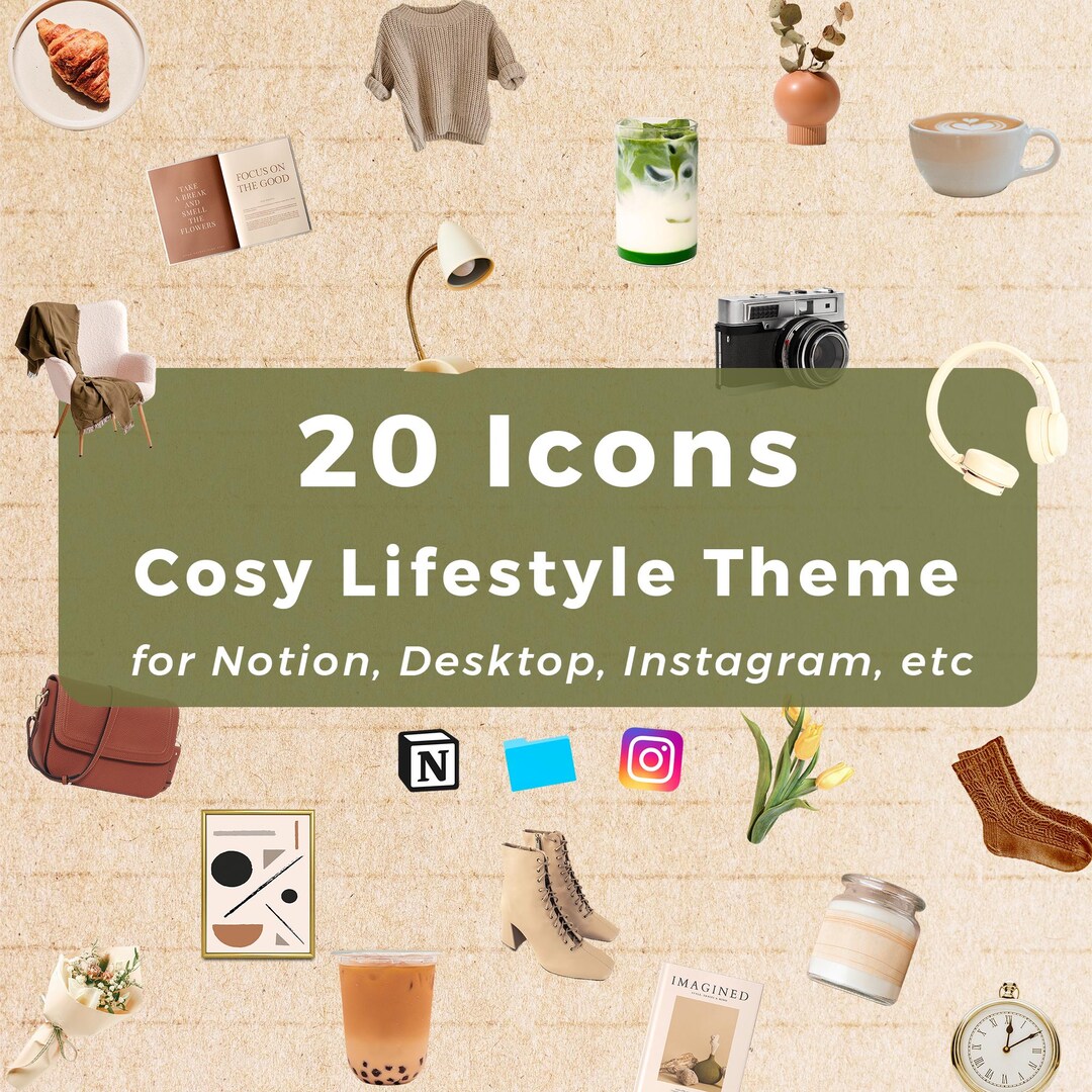 Notion Icons Aesthetic Icons Digital Icons Desktop Icons Instagram ...