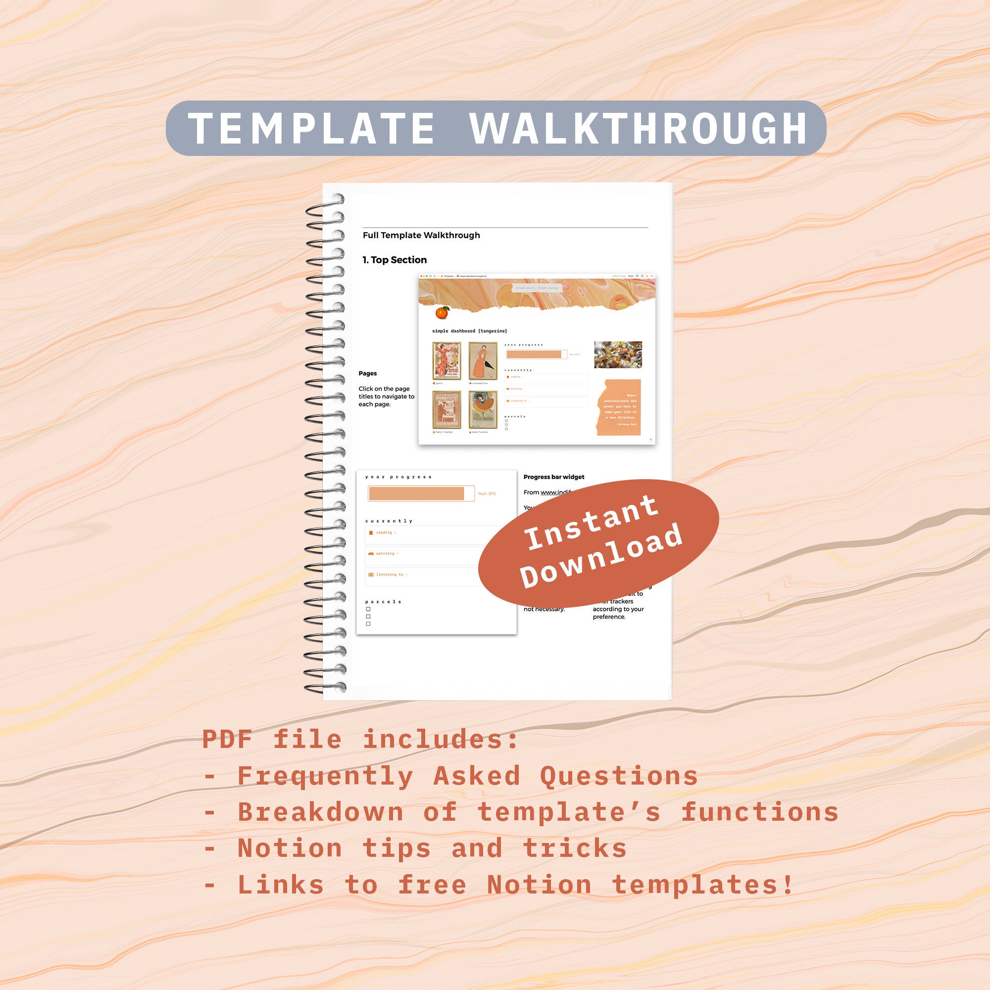 Notion Life Dashboard & Planner Time Blocking Template Daily / Weekly ...