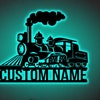 Custom Railroad Metal Wall Sign, Personalized Train Metal Wall Decor ...