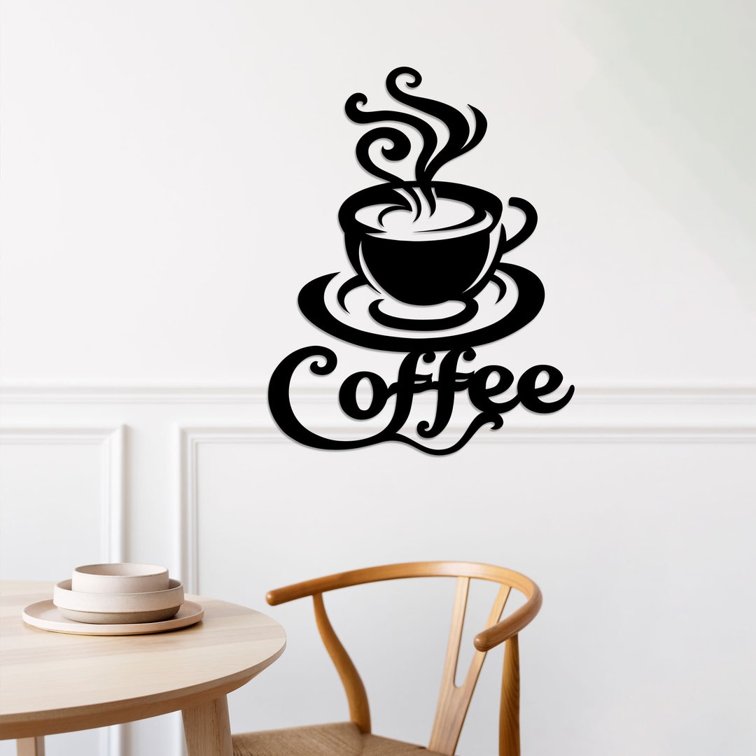 Coffee Metal Sign, Coffee Metal Wall Art, Coffee Bar Decor, Metal Wall ...