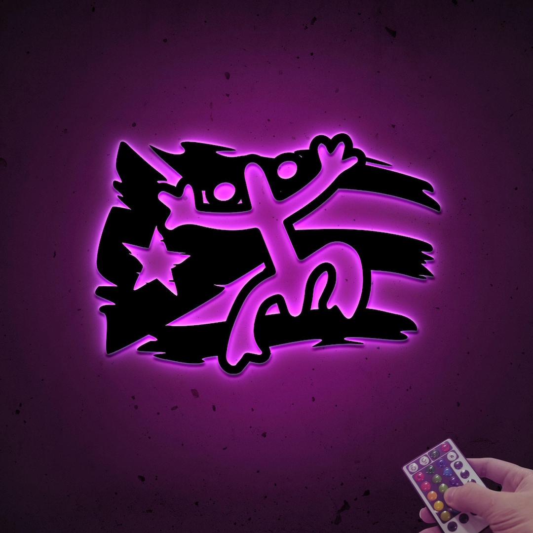 Puerto Rico Coqui Wall Art Led Light, Puerto Rico Metal Sign, Puerto ...