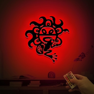 Puerto Rico Metal Sign With Led Lights, Puerto Rico Coqui Wall Art, Man ...