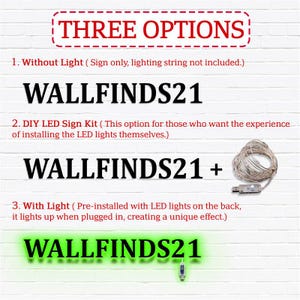 Personalized Patio Wall Art With Led Lights, Custom Family Name Sign ...