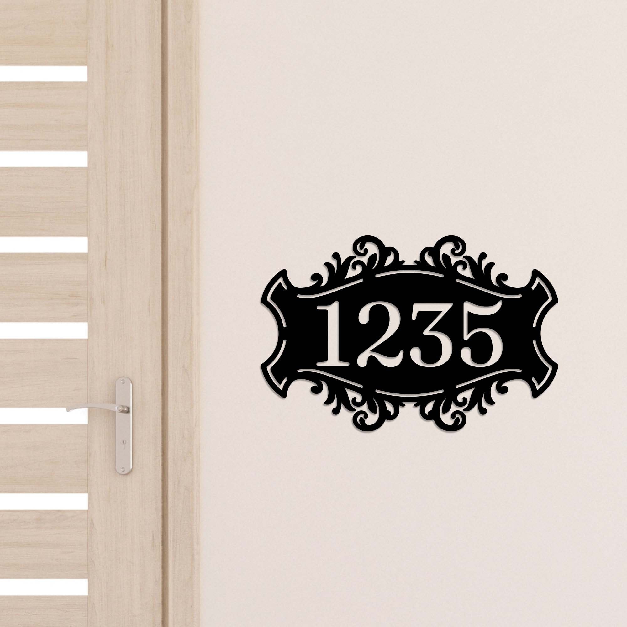 Personalized Metal House Number Sign, Metal Address Sign, Address Wall ...