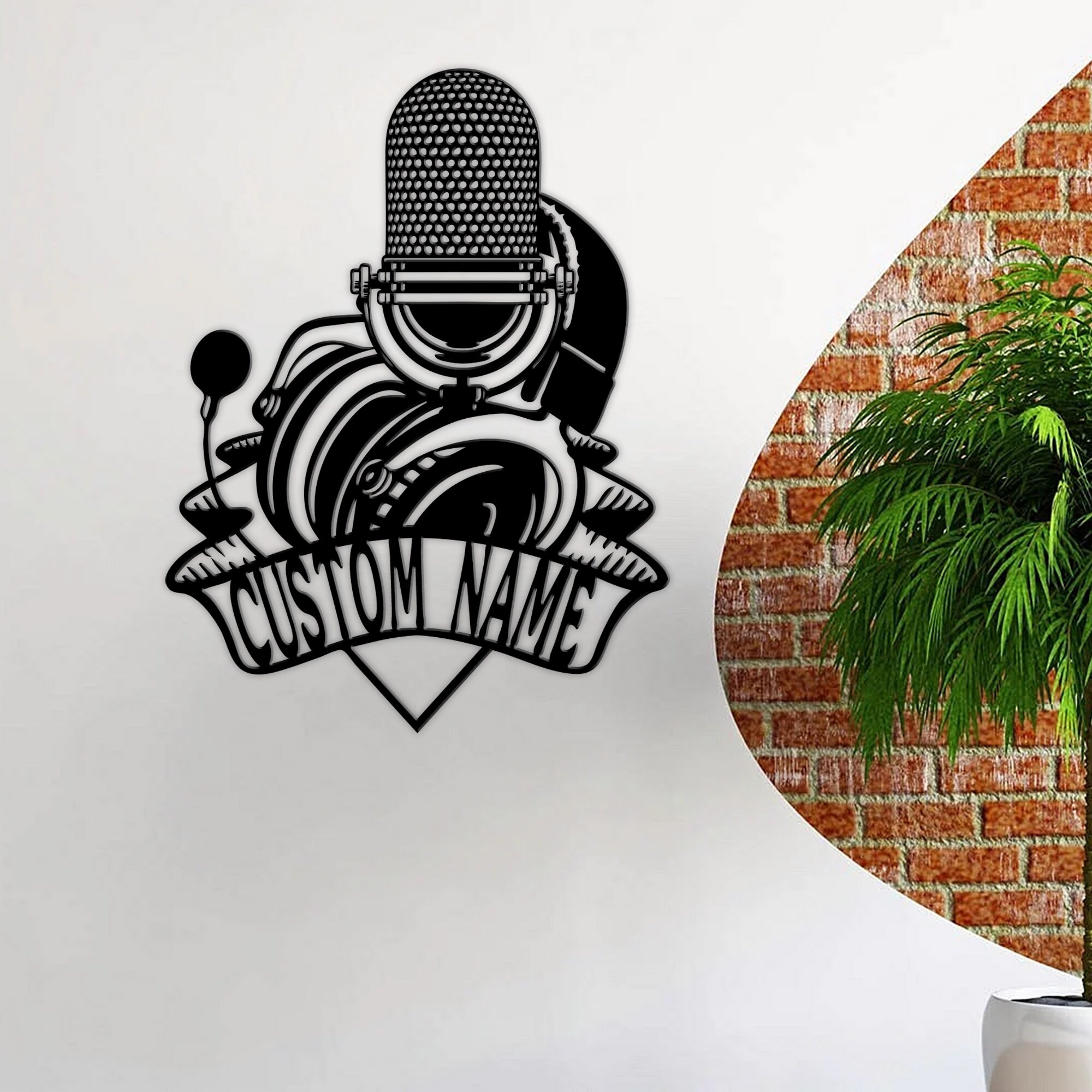 Custom Music Audio Studio Metal Sign Wall Art With LED Lights ...