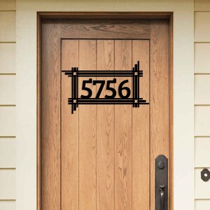 Custom House Number Metal Sign, Personalized Metal Address Sign ...