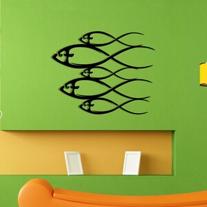 Fish Family Metal Sign With Led Light, House Decor, Housewarming Gift ...