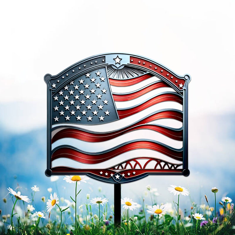 Metal American Flag - Etsy