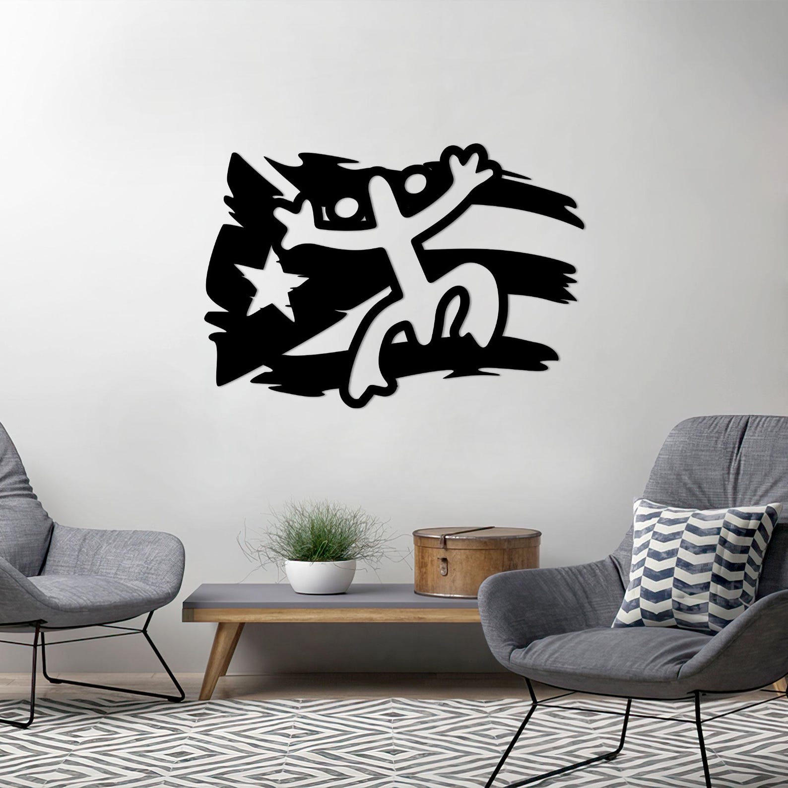 Puerto Rico Coqui Wall Art Led Light, Puerto Rico Metal Sign, Puerto ...
