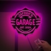 Custom Garage Sign With Led Light, Metal Garage Decor, Garage Gifts for ...