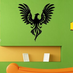 Phoenix Metal Sign With Led Light, Modern Sign Art, Phoenix Sign, House ...