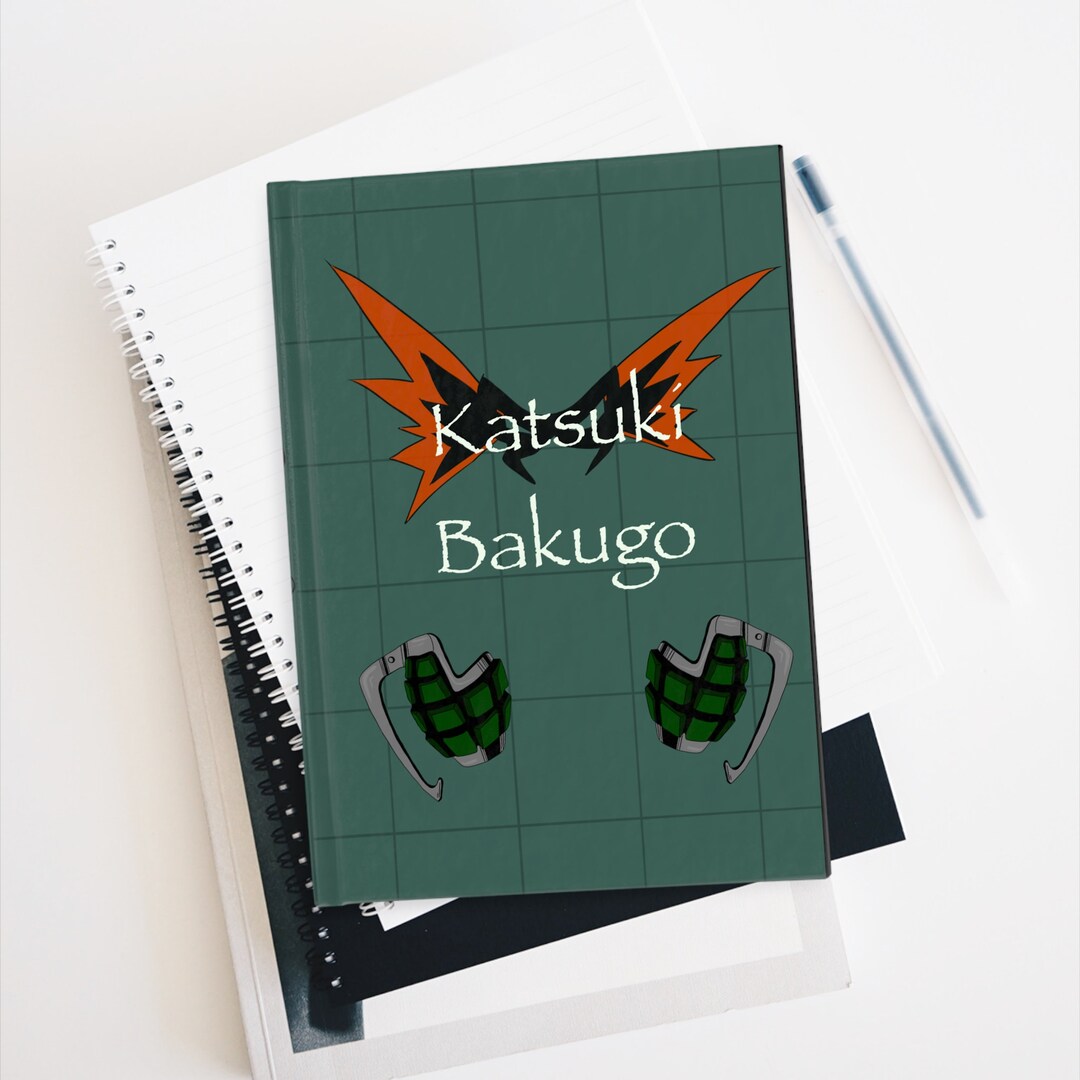 Katsuki Bakugo MHA Journal Ruled Line - Etsy