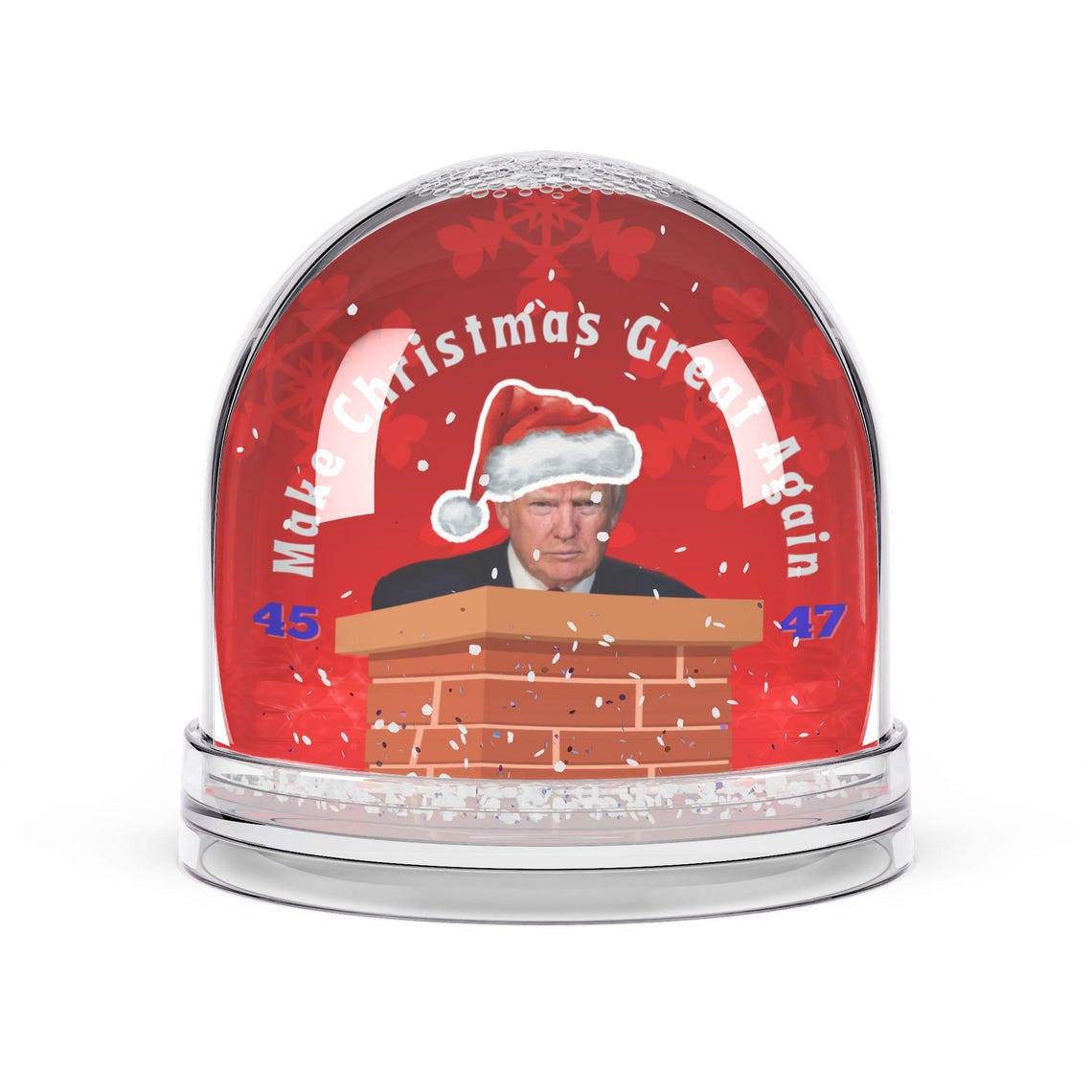 Donald Trump Snow Globe Make Christmas Great Again 2024 - Etsy