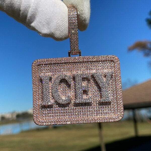 Icey Custom Pendant - Etsy