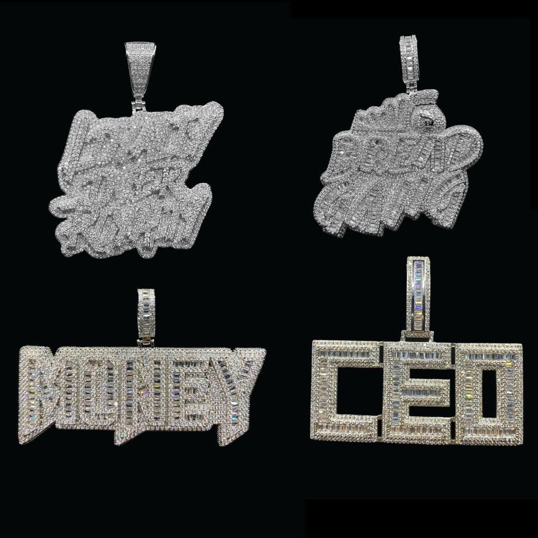 Loyalty Over Royalty, Bread Gang, Money Letters, CEO Pendant, Iced Out ...