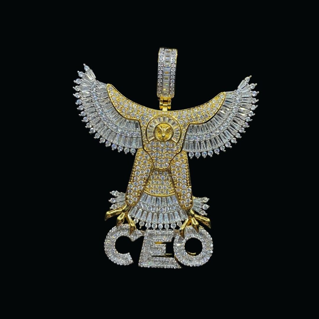 NEW Eagle CEO Bling Baguette Super Luxury Iced Out Pendant - Etsy