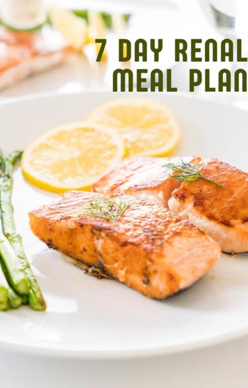 7-day Renal Diet Plan for Kidney Health Bundle - Low Sodium, Low ...