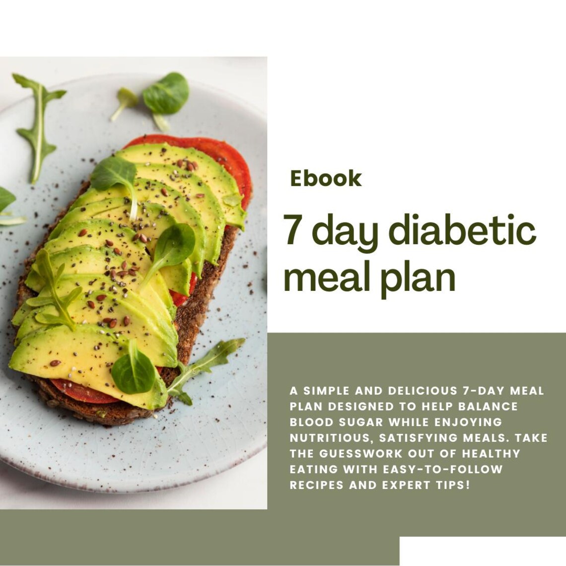 7-day Diabetic Meal Plan for Type 2 Diabetes - Printable PDF & Digital ...