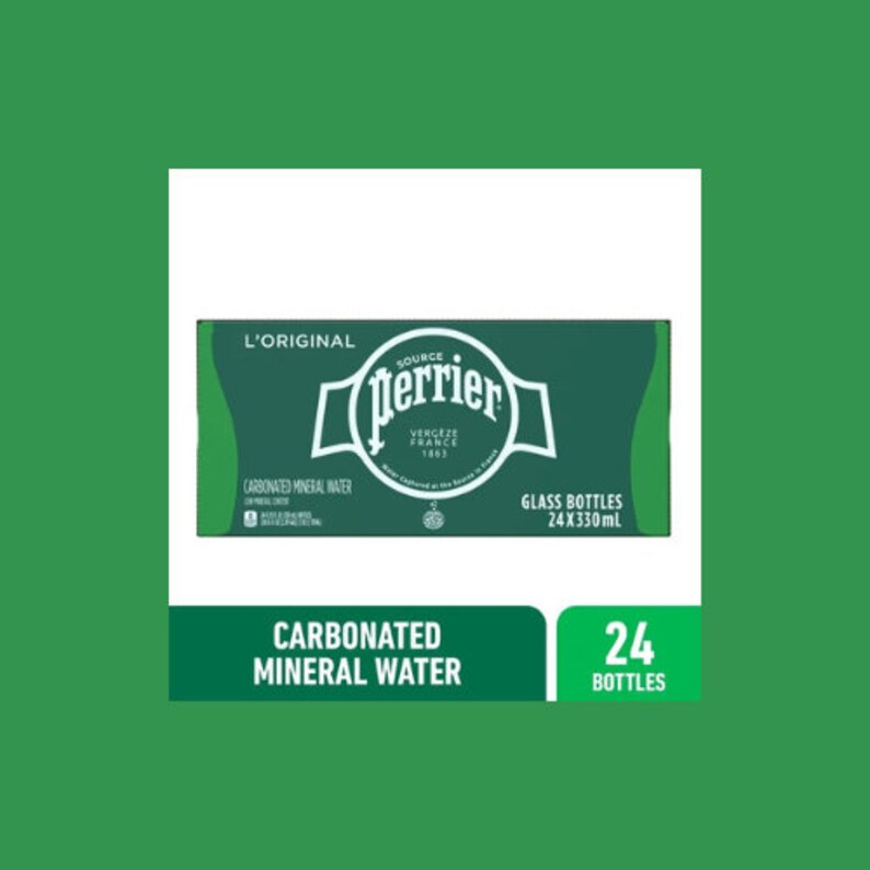 Perrier Sparkling Water 24x330ml Bottels Sparkling Mineral Water Soft ...