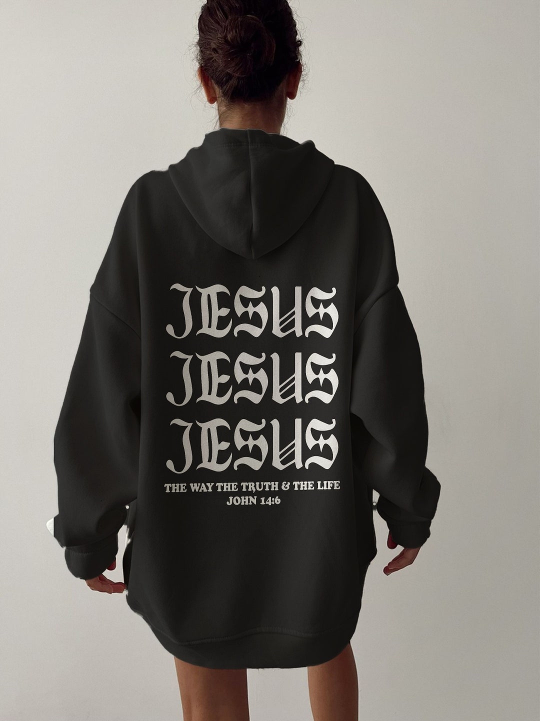 Jesus Christian Apparel Trendy Hoodie Bible Verse Hoodie Christian ...