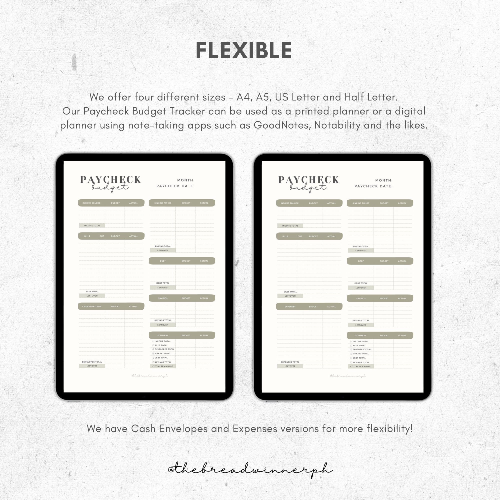 PAYCHECK BUDGET PLANNER Paycheck Budget Tracker Paycheck - Etsy