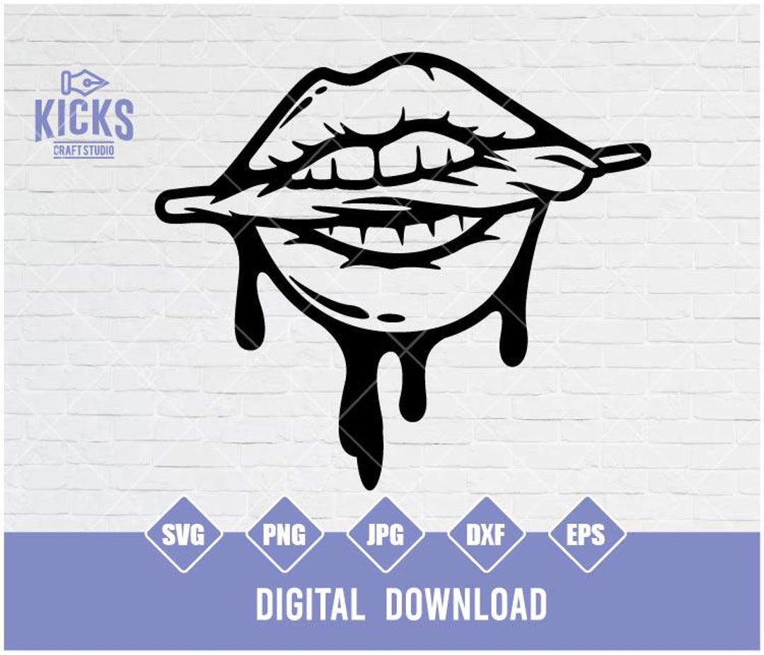 Lips Smoking Weed SVG, Cannabis Joint, Designs for Tumblers (digital ...