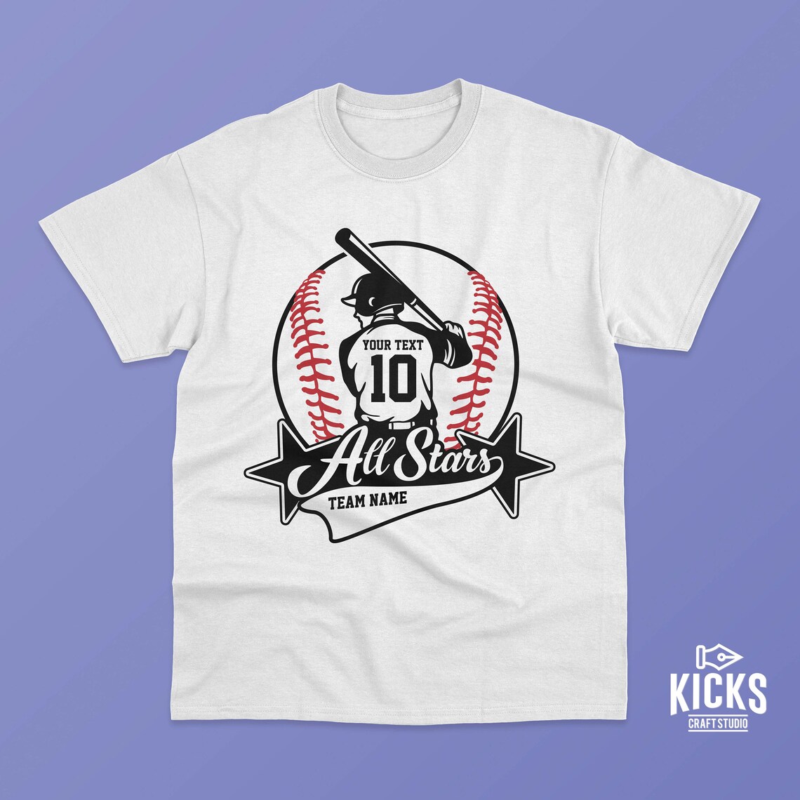 All Stars Svg, Softball Svg, Baseball Svg, Template, Emblem, Softball ...