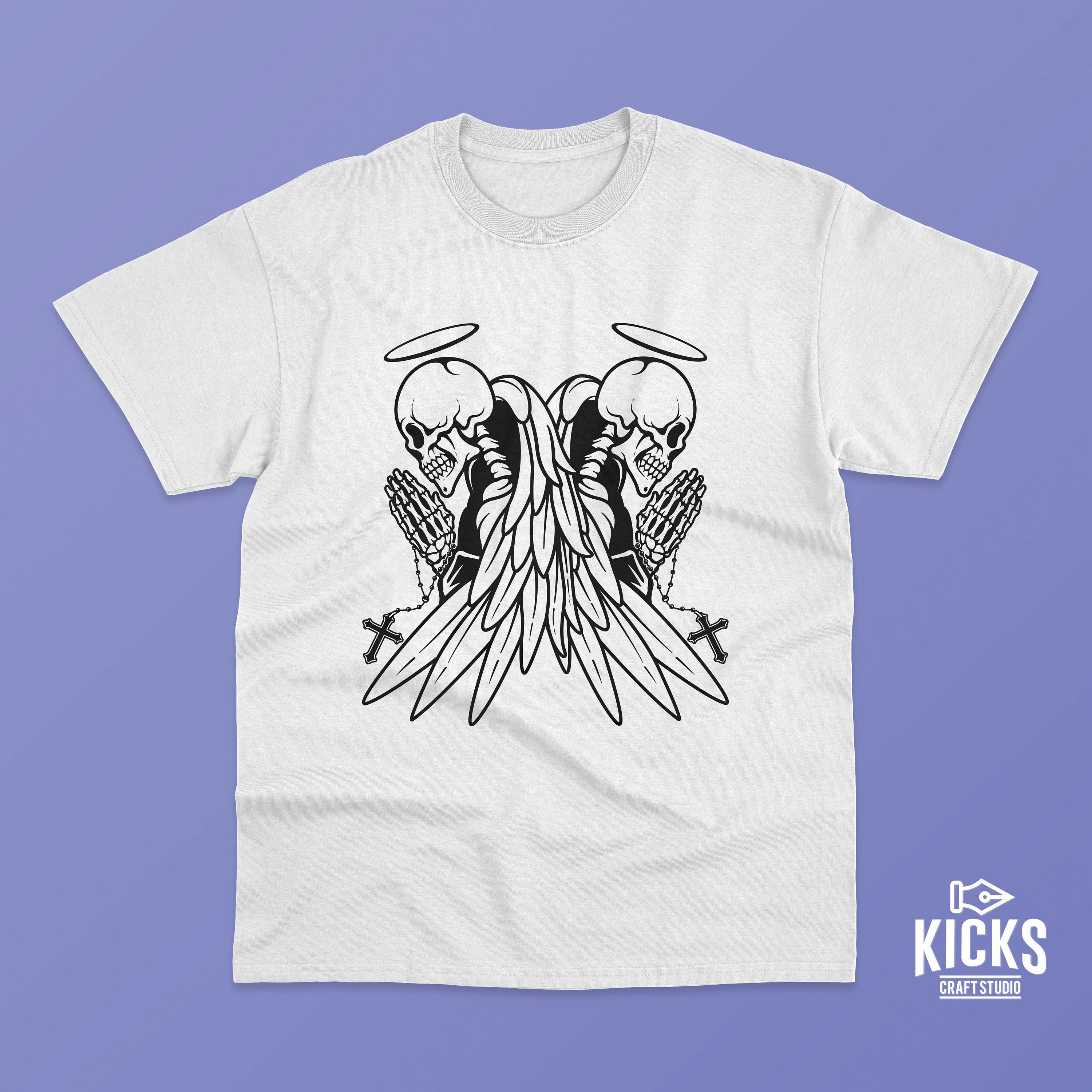 Skeleton Angel SVG Heaven SVG Skull SVG Graveyard Death - Etsy