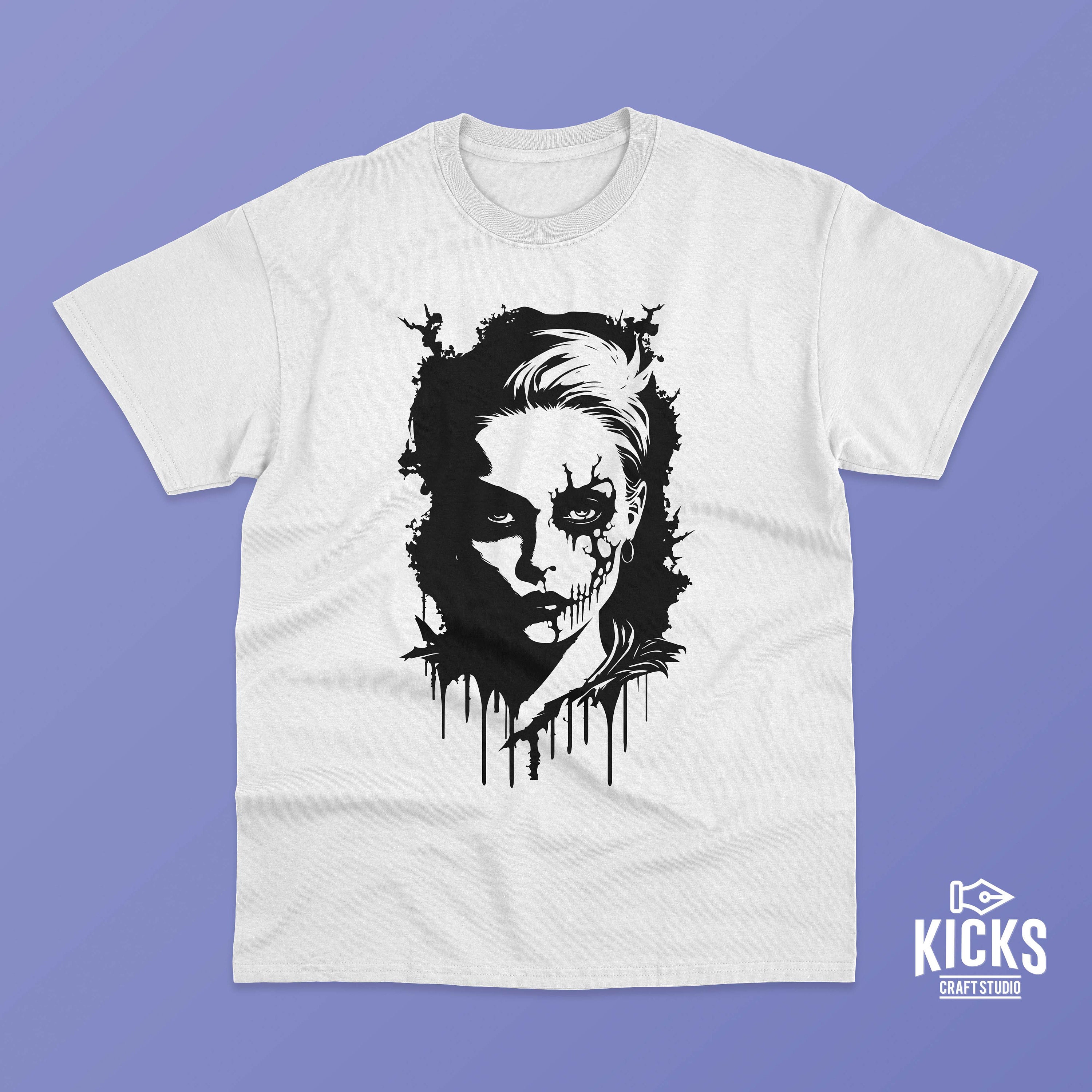 Zombie Girl Svg Horror Haunted Halloween T-shirt Design - Etsy