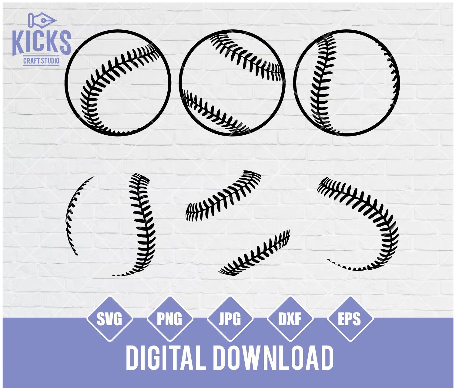 Baseball Outline SVG: Silhouette Cut File (digital Download) - Etsy