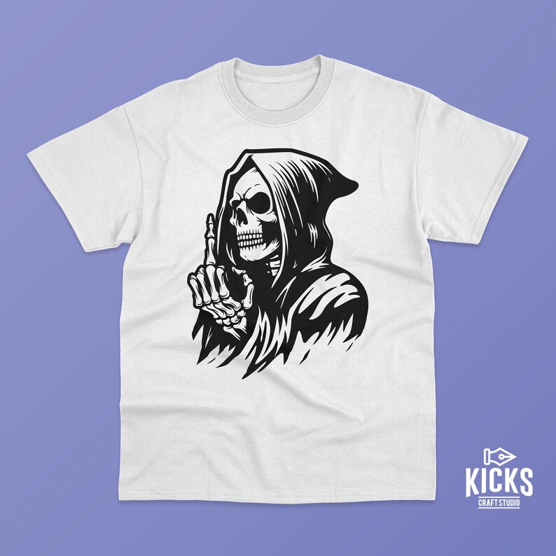 Grim Reaper Skeleton Cut Files Grim Reaper Finger Skull Vector ...