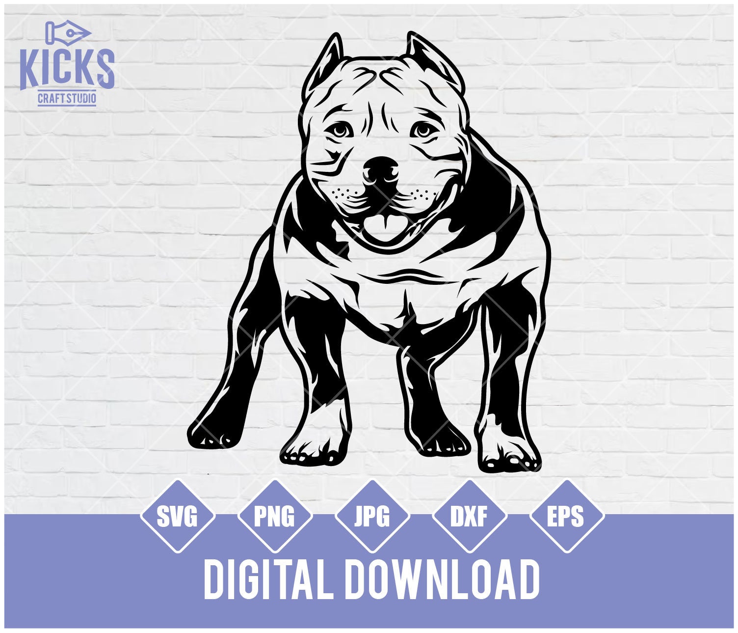 American Bully Svg, Pitbull Svg, Pitbull Clipart, Pitbull Silhouette ...