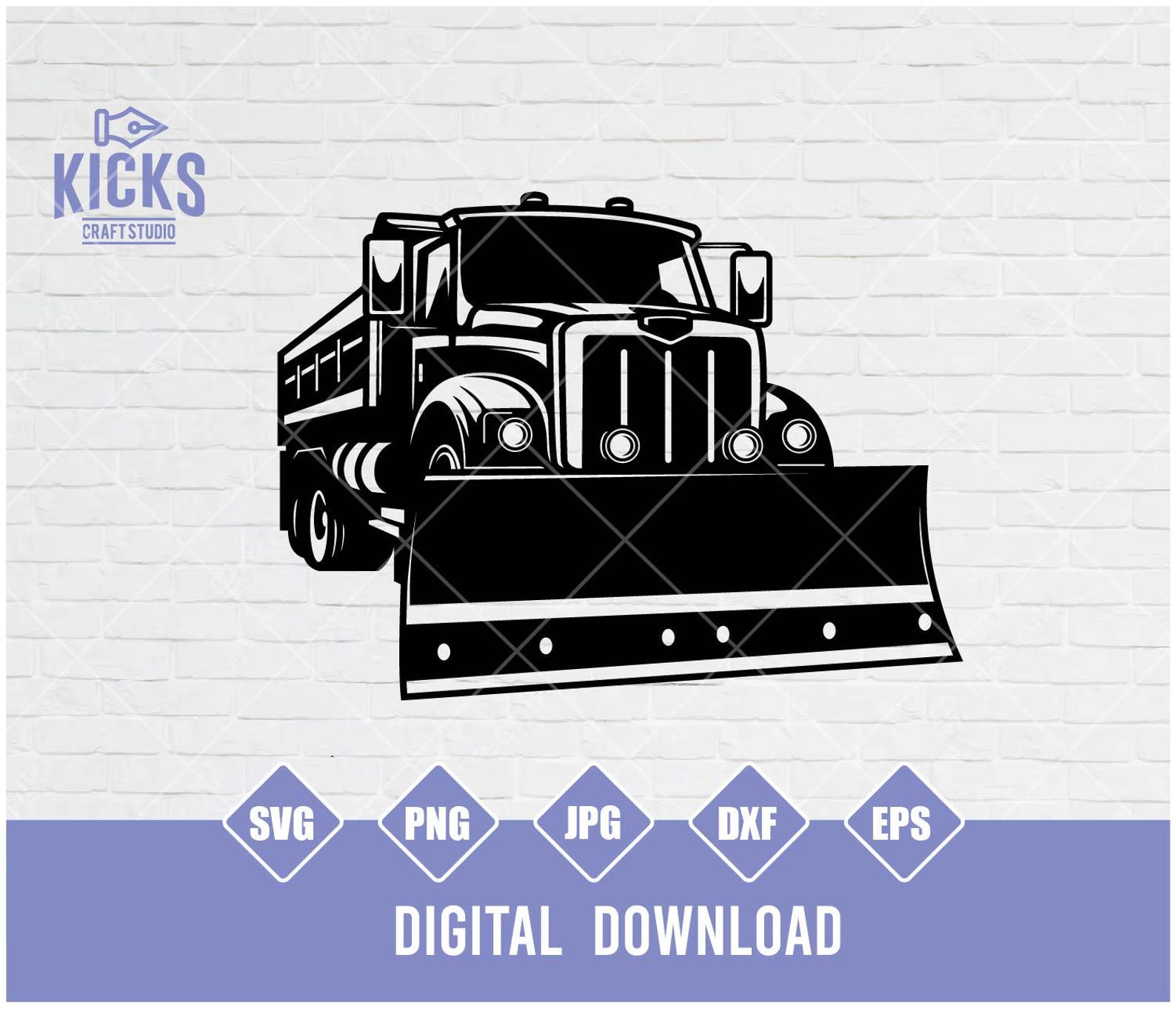 Snow Plow Truck SVG: Sanitation Vehicle Clipart (digital Download) - Etsy