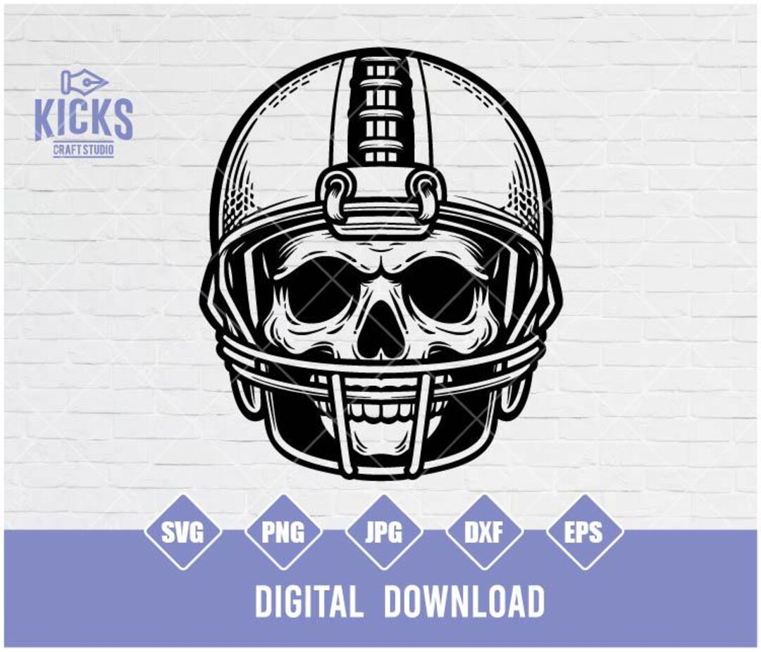 Skull Football Svg, American Football Skull Svg, Football Skull Svg ...
