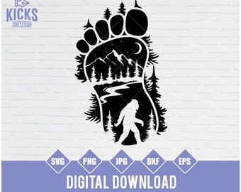 Bigfoot SVG Big Foot SVG Wild Monster Svg Big Foot Svg Cut Files for ...