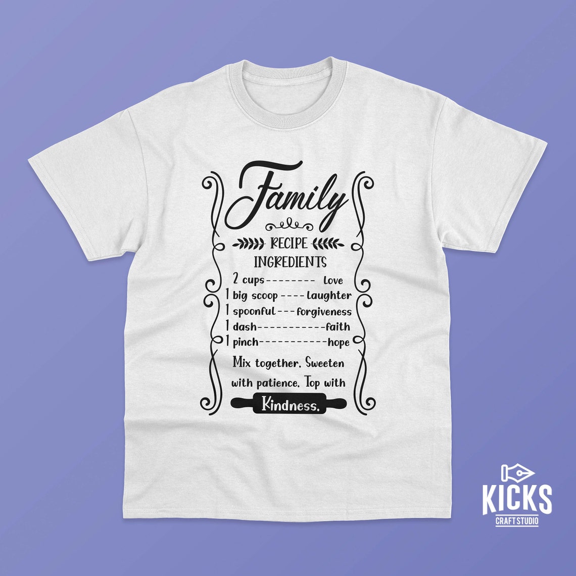 Family Recipe Svg, Family Recipe Svg Decal, Loving Home Quote Png ...