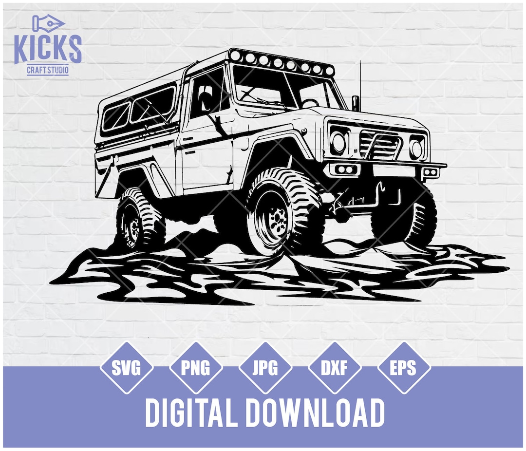 Offroad Truck SVG: American Classic Adventure Design (digital Download ...